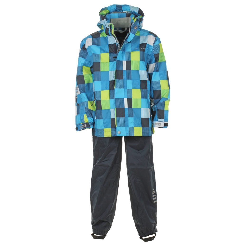 Color kids blauw regenpak kind Domas 10.000mm waterkolom ...